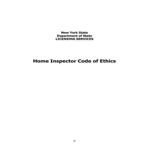 New York State - Inspector Code of Ethics | PDF
