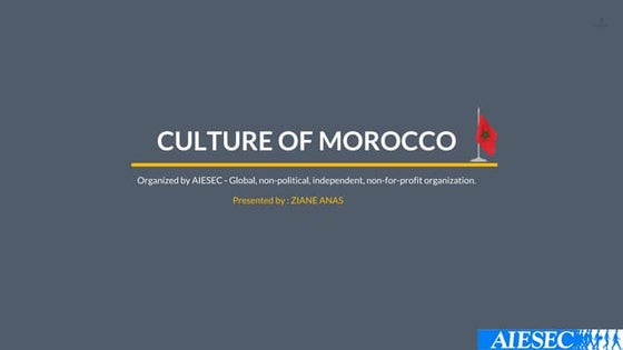 Moroccan food, tradion, and culturl | PPT