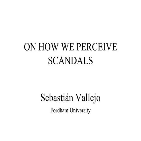 On How We Perceive Scandal | DOCX