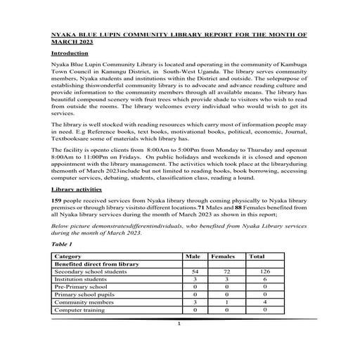 MONTHLY REPORT OF Ghana LIBRARY FOR THE MONTH OF JULY.pdf