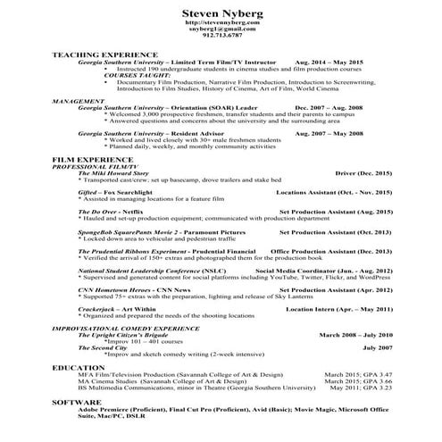 Steven Nyberg presentations