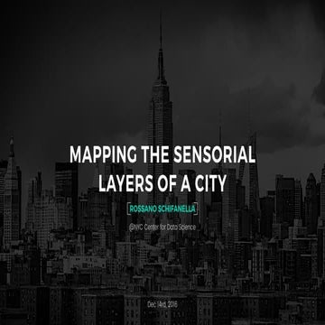 Mapping the Sensorial Layers of a City | PDF
