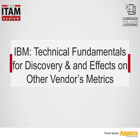 ITAM Review IBM & SAP Seminar Aspera Presentation | PPTX
