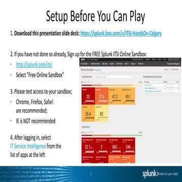 Building Service Intelligence with Splunk IT Service Intelligence (ITSI ...