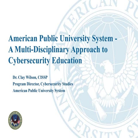 American Public University System (NASDAQ:APEI) - Dr. Clay Wilson is ...