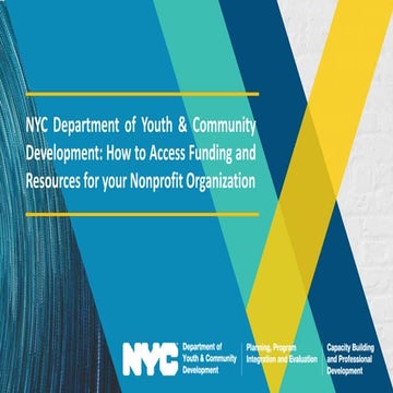 NYC Department of Youth & Community Development: How to Access Funding ...
