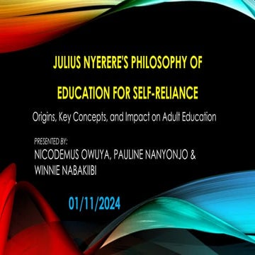 National philosophy of education | PPTX