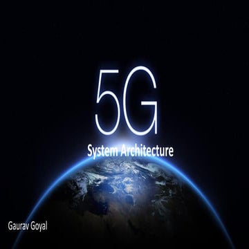 5G system Architecture and building blocks | PPT