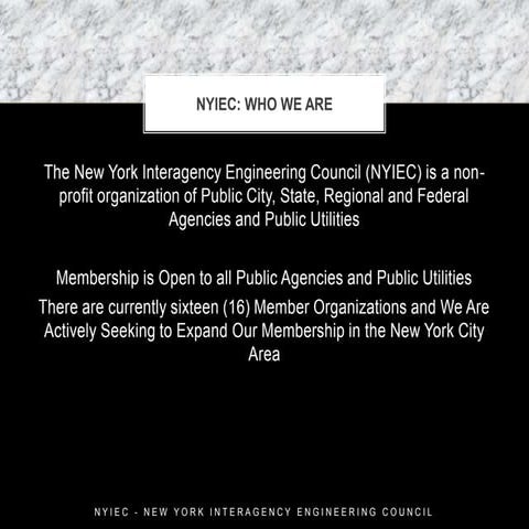 New York Interagency Engineering Council | PPT