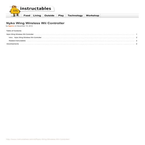 wireless wii controller | PDF