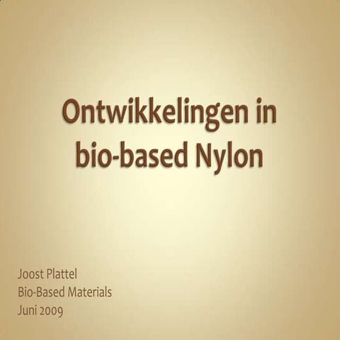 Nylon Presentatie (Final Verbeterd) | PPTX