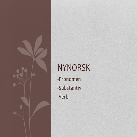 Nynorsk | PPTX