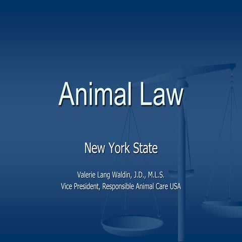 Key Animal Laws in New York State Pertaining to Cats | PPT