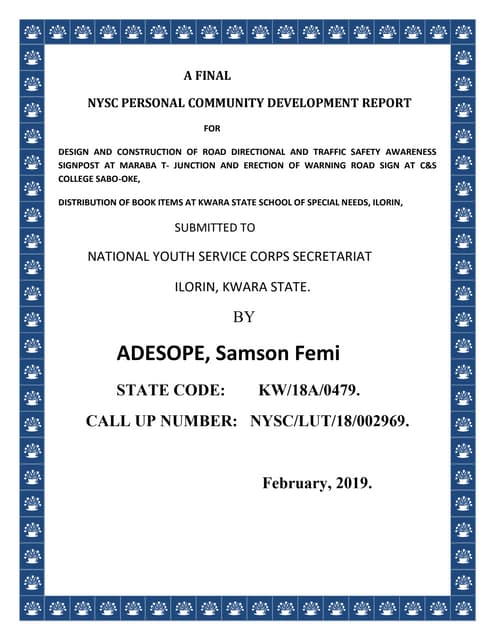 Community service project | PPT