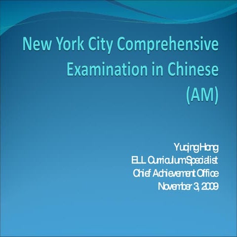 Ny State Lote Check Point B Exam, Yuqing Hong | PPT | Educational ...