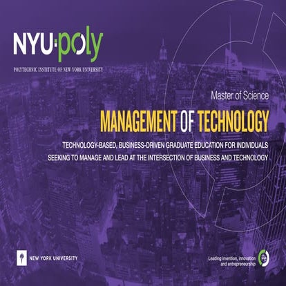 Nyu poly-msmot-brochure-2013 | PPT