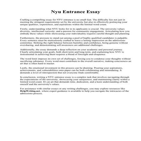 400 Word Essay Sample | PDF