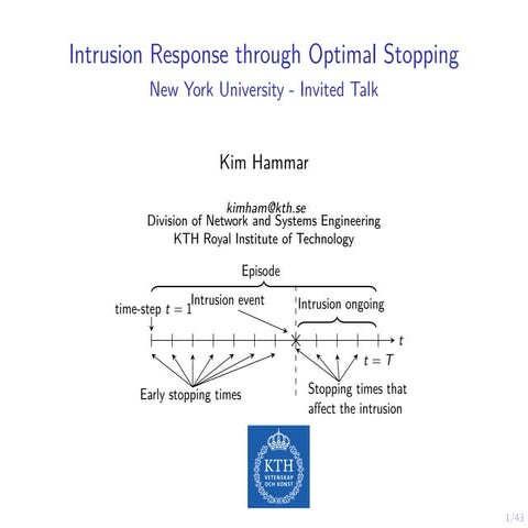Intrusion Response through Optimal Stopping | PPT