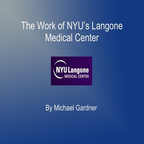 Nyu Langone Medical Center Logo NYU Langone Health | DCL