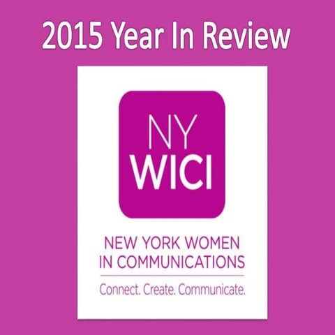 NYWICI Year In Review | PPTX