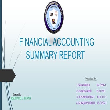Financial accounting | PPT