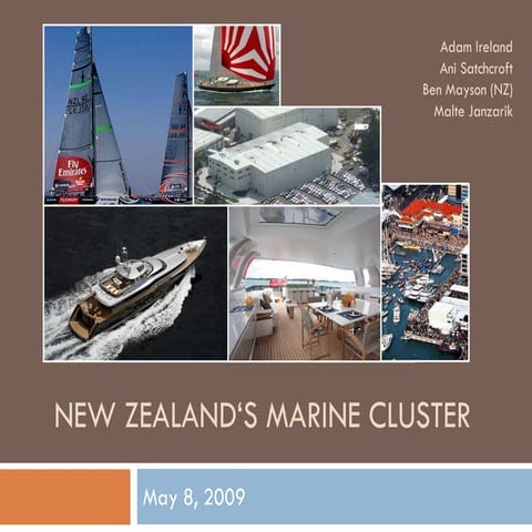 Nz Marine Cluster May 12 Ppt | PDF | Currencies | Economy