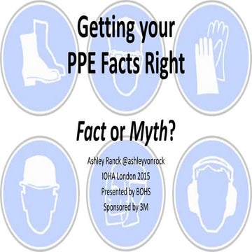 Know your facts. ppe myths and facts @ashleyvonrock | PPTX
