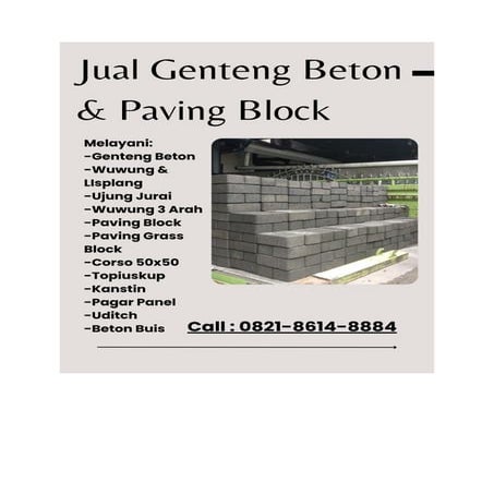 Paving Block Warna Hitam | PDF