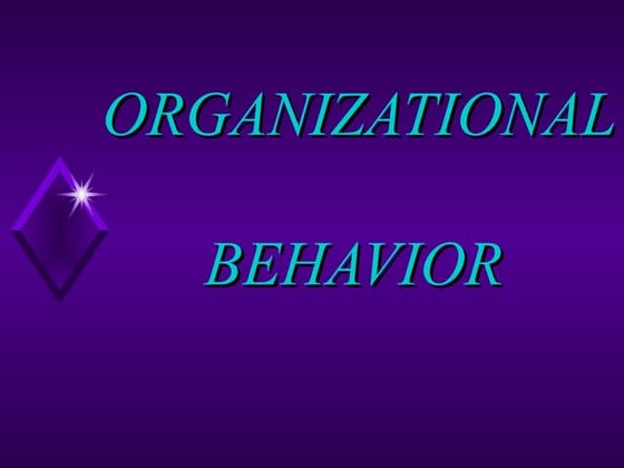 Organizational behavior chapter 2 | PPT