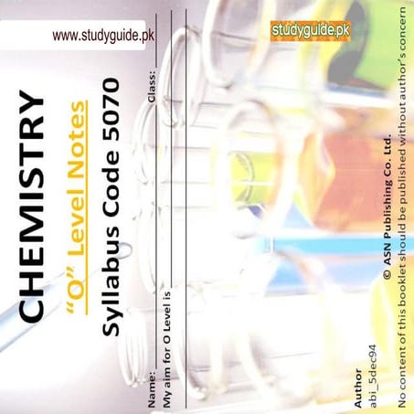 O level-chemistry-notes | PDF