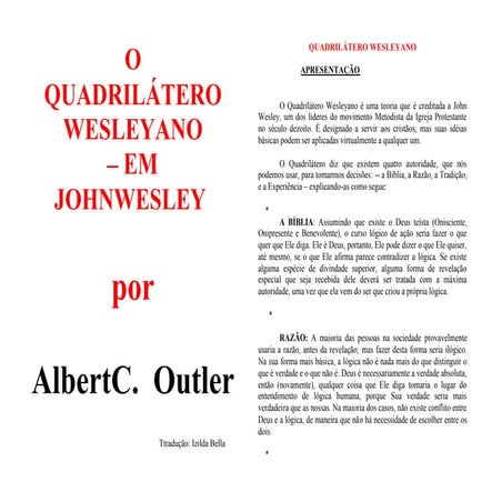 O quadrilátero-wesleyano-albert-outler | PDF | Christianity | Religion ...