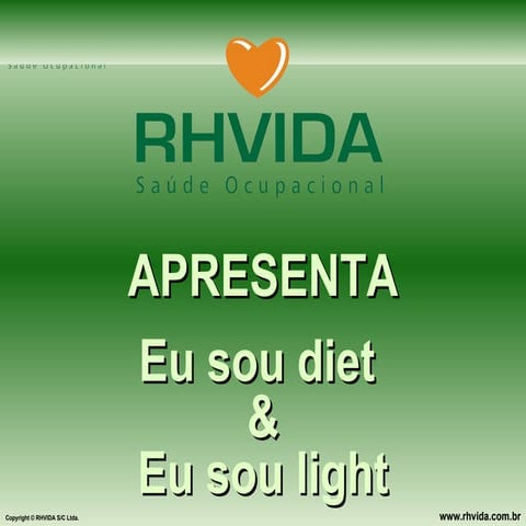 O que DIET e o que é LIGHT? | PPT