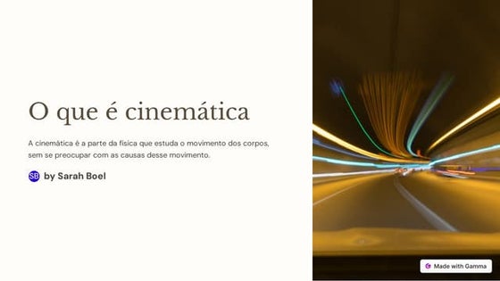 Cinemática | PPTX