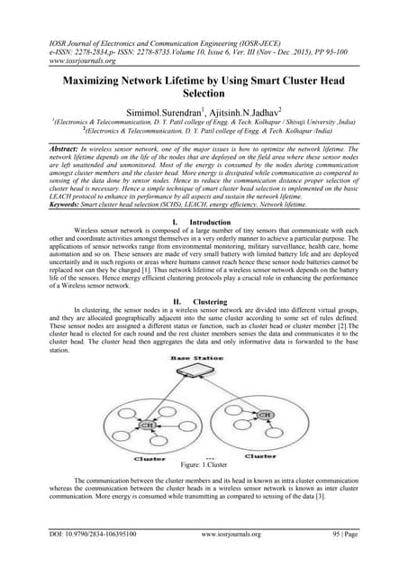 Minimum distance based routing protocol for lifetime improvement in wireless sensor network | PDF