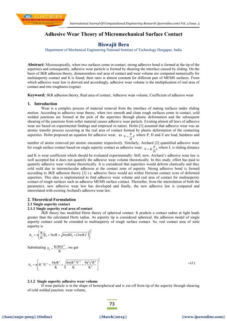 A Numerical Method For Solving Rough Contact Problems Based On The Multi Level Multi Summation