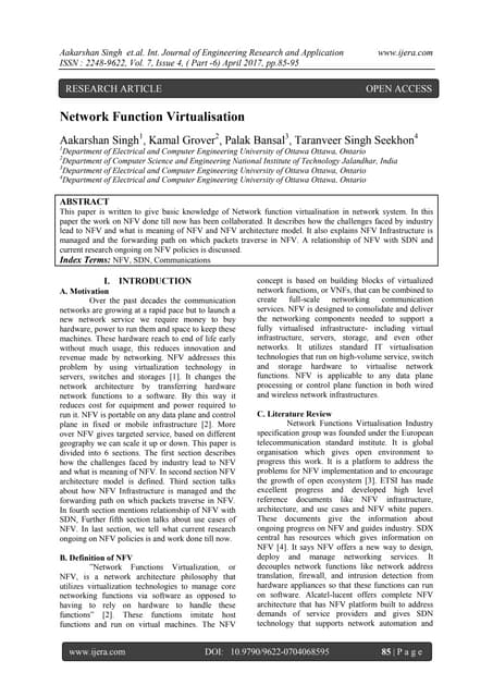 Network Function Virtualization Ppt