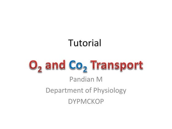 Transport of oxygen and carbon dioxide in blood | PPTX | Blood ...