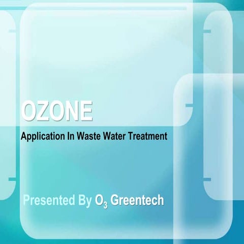 O3 greentech Ozone for waste water | PPSX
