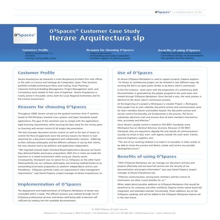 O3 spaces case study (EN) - Architect | PDF