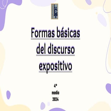 Presentación del Discurso Expositivo con ejemplos | PPTX