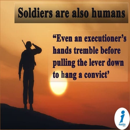 SOLDIERS ARE ALSO HUMANS | PDF