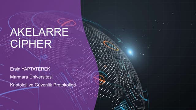 Mars şi̇freleme algori̇tmasi sunumu | PPTX