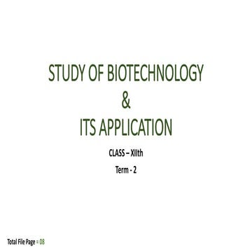 Biotechnology | PPT