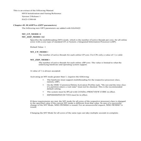 MVS Initialization and Tuning Reference Version 2 Release 1 | PDF