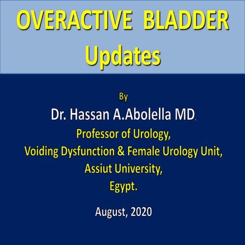 Overactive Bladder. | PPT