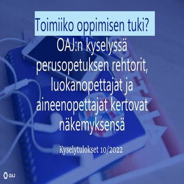 Toimiiko oppimisen tuki peruskouluissa? OAJ selvitti! | PPTX