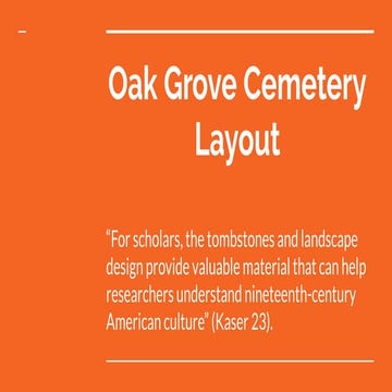 Oak Grove Cemetery Layout | PDF