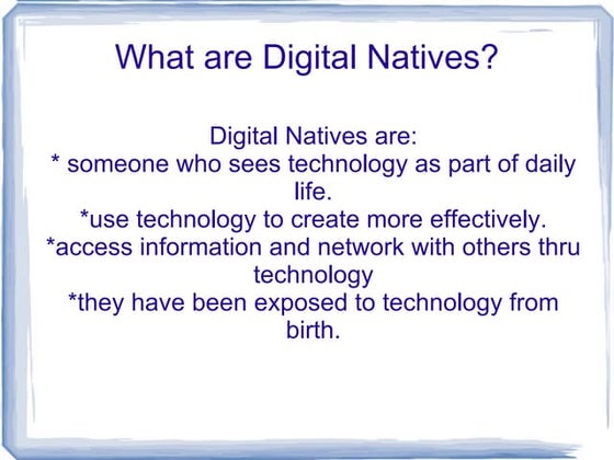 Digital Native | ODP | Online Education | Education