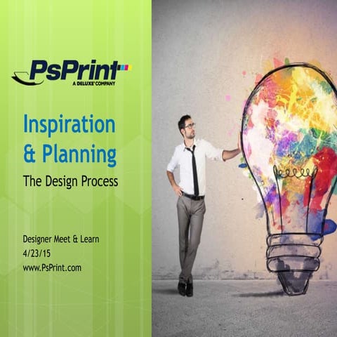 Designer Meet & Learn - Inspiration and Planning, The Design Process, 4 ...