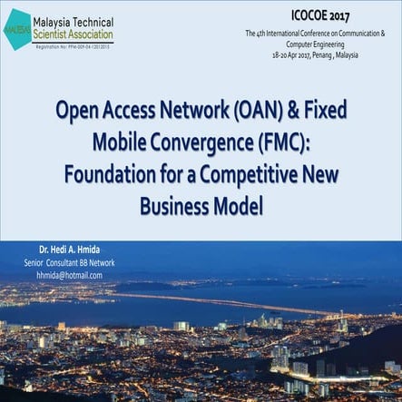 Open Access Network: Infrastructure sharing | PPT